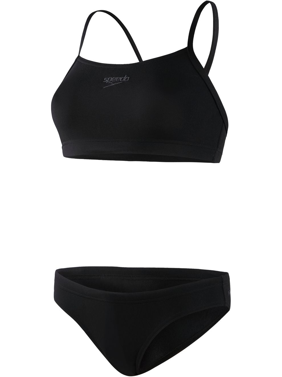 Speedo Thinstrap Sports Bikini - Black