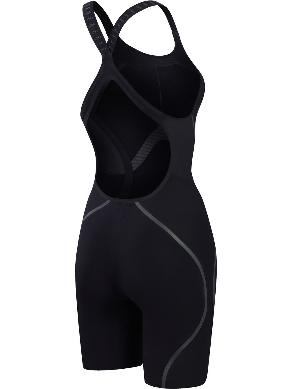 Speedo Fastskin LZR Pure Intent 2.0 Openback Kneeskin - Black/Iridescent