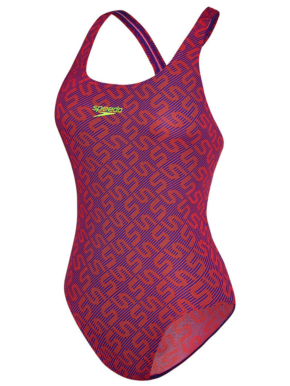 Speedo Monogram Womens Pink & Purple One Piece