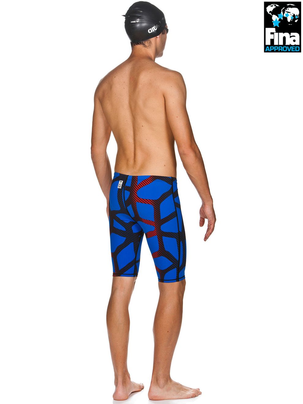 Arena Limited Edition Powerskin ST Cyan & Red Jammers