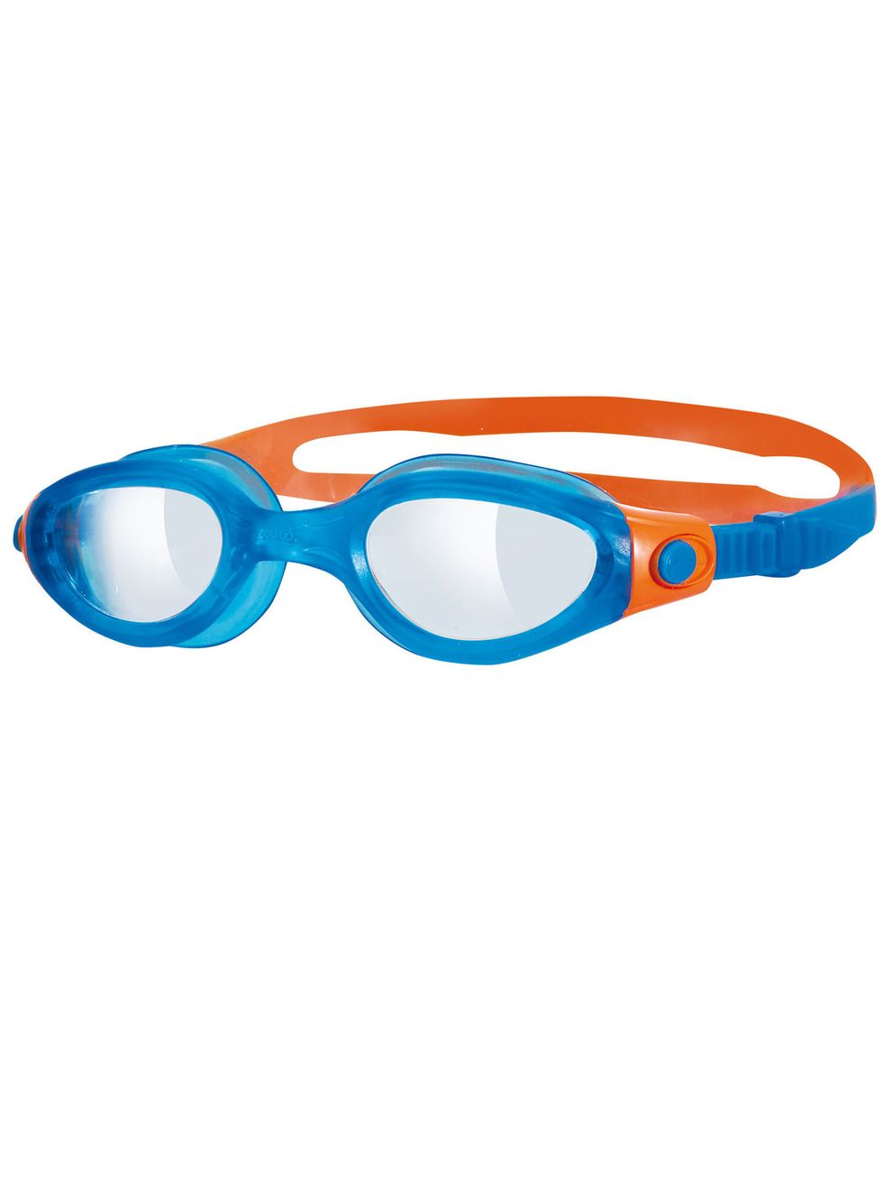 Zoggs Phantom Elite Blue & Orange Tinted Lens Junior Goggles
