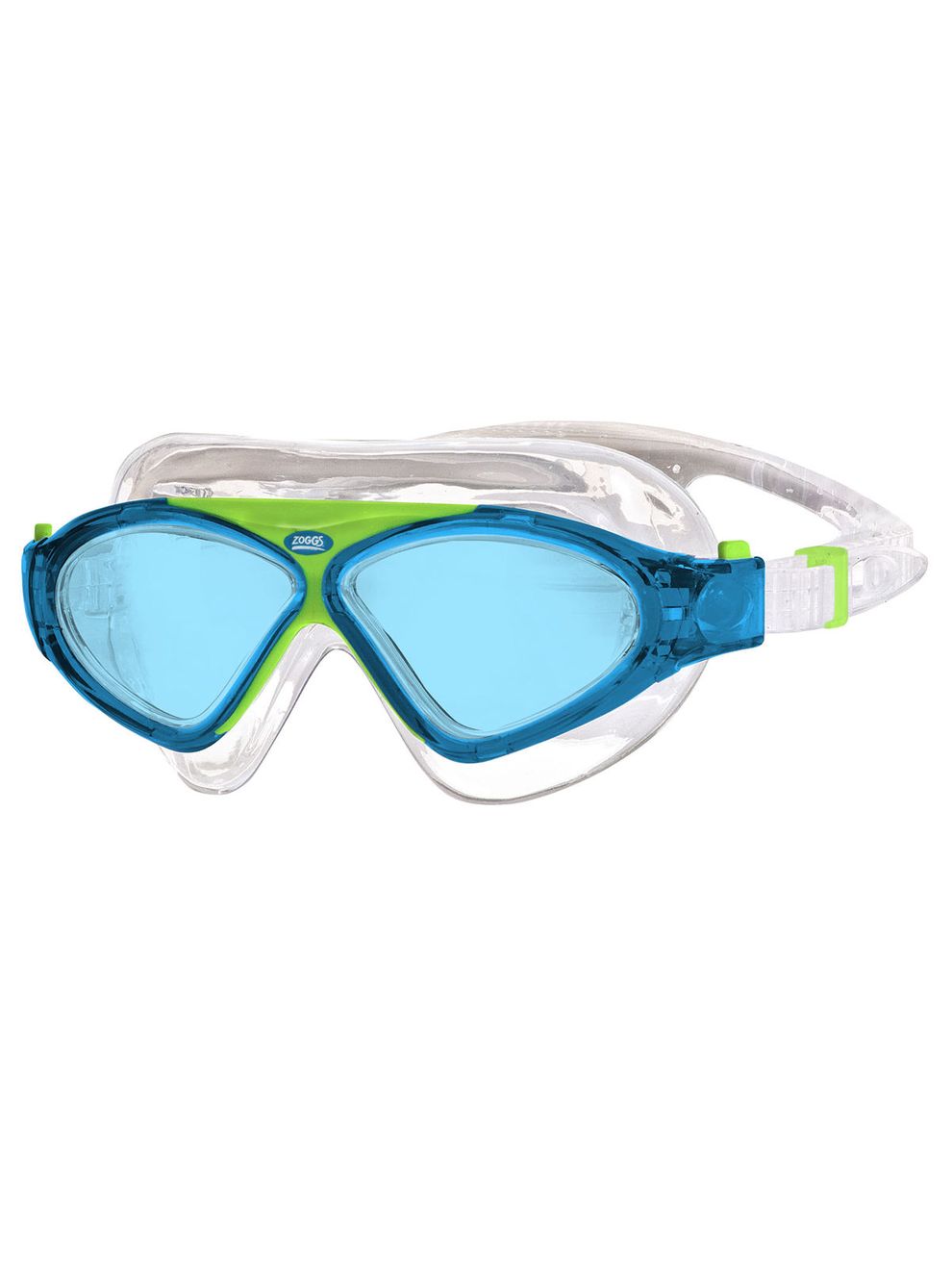 Zoggs Tri Vision Junior Blue & Green Clear Lens Mask