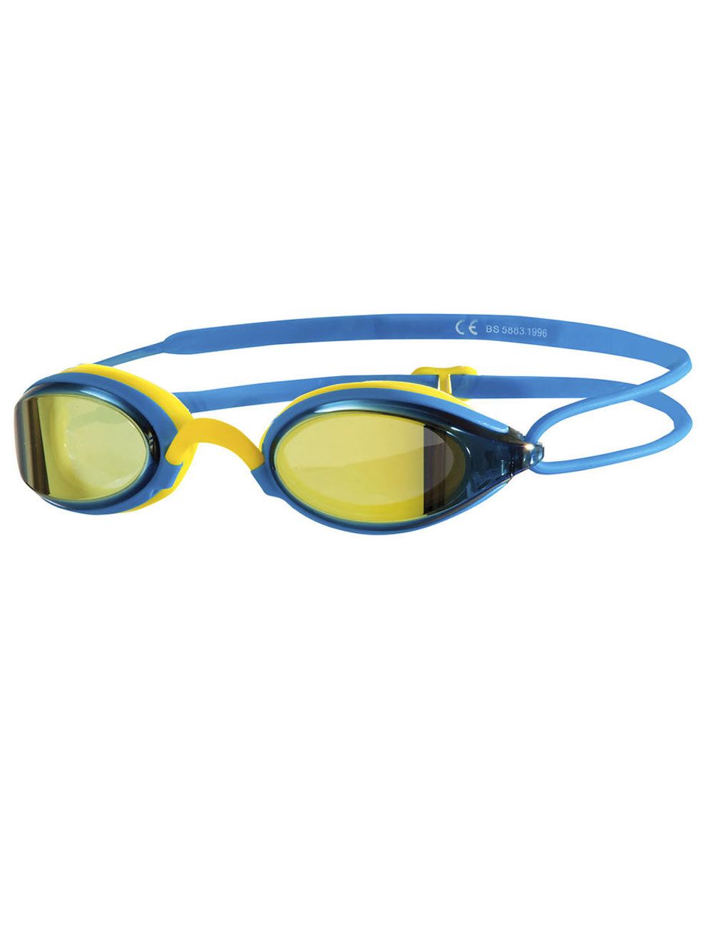 Zoggs Fusion Air Blue & Yellow Mirrored Lens Goggles