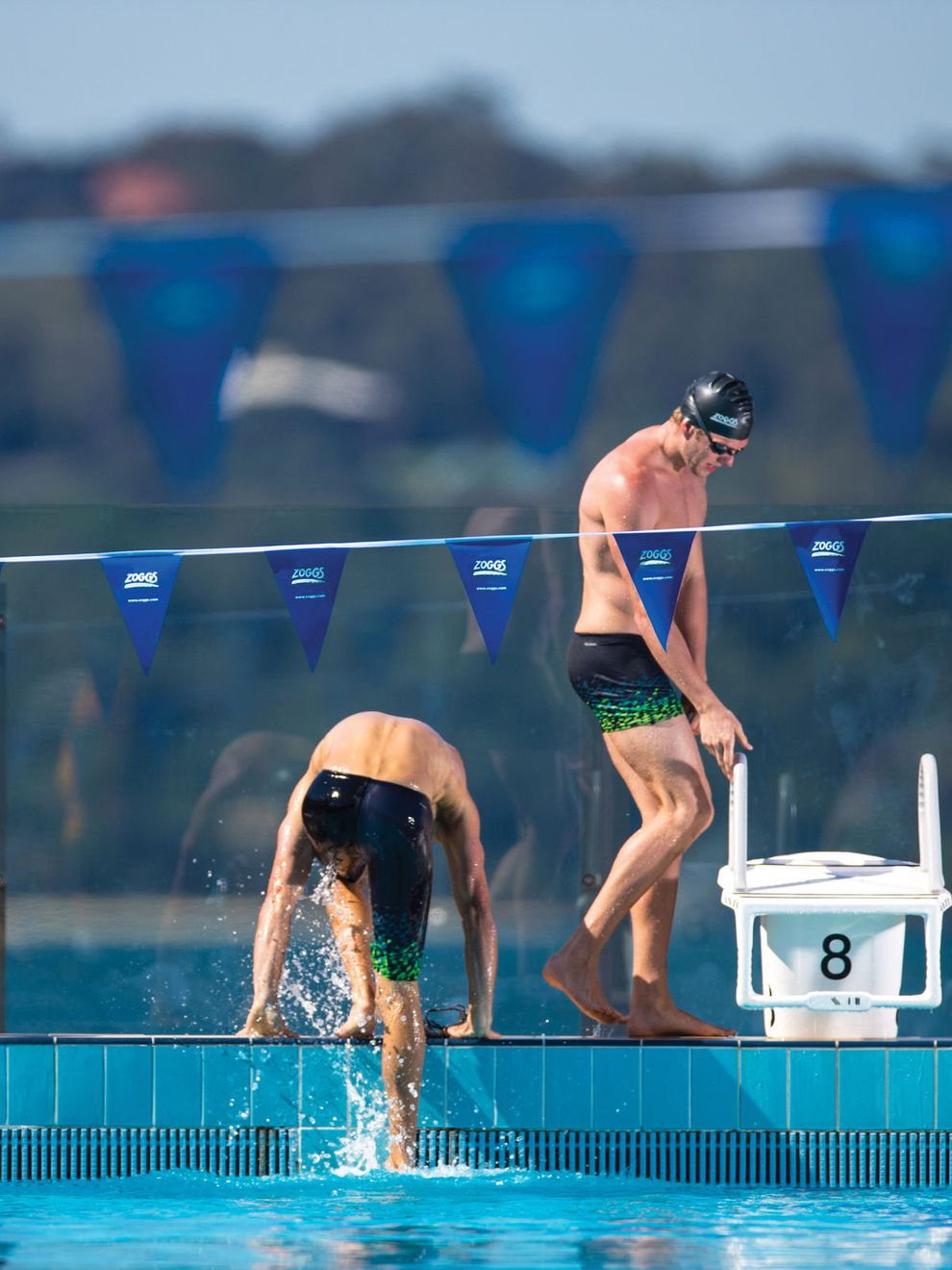 Zoggs Blaze Navy Mens Jammers