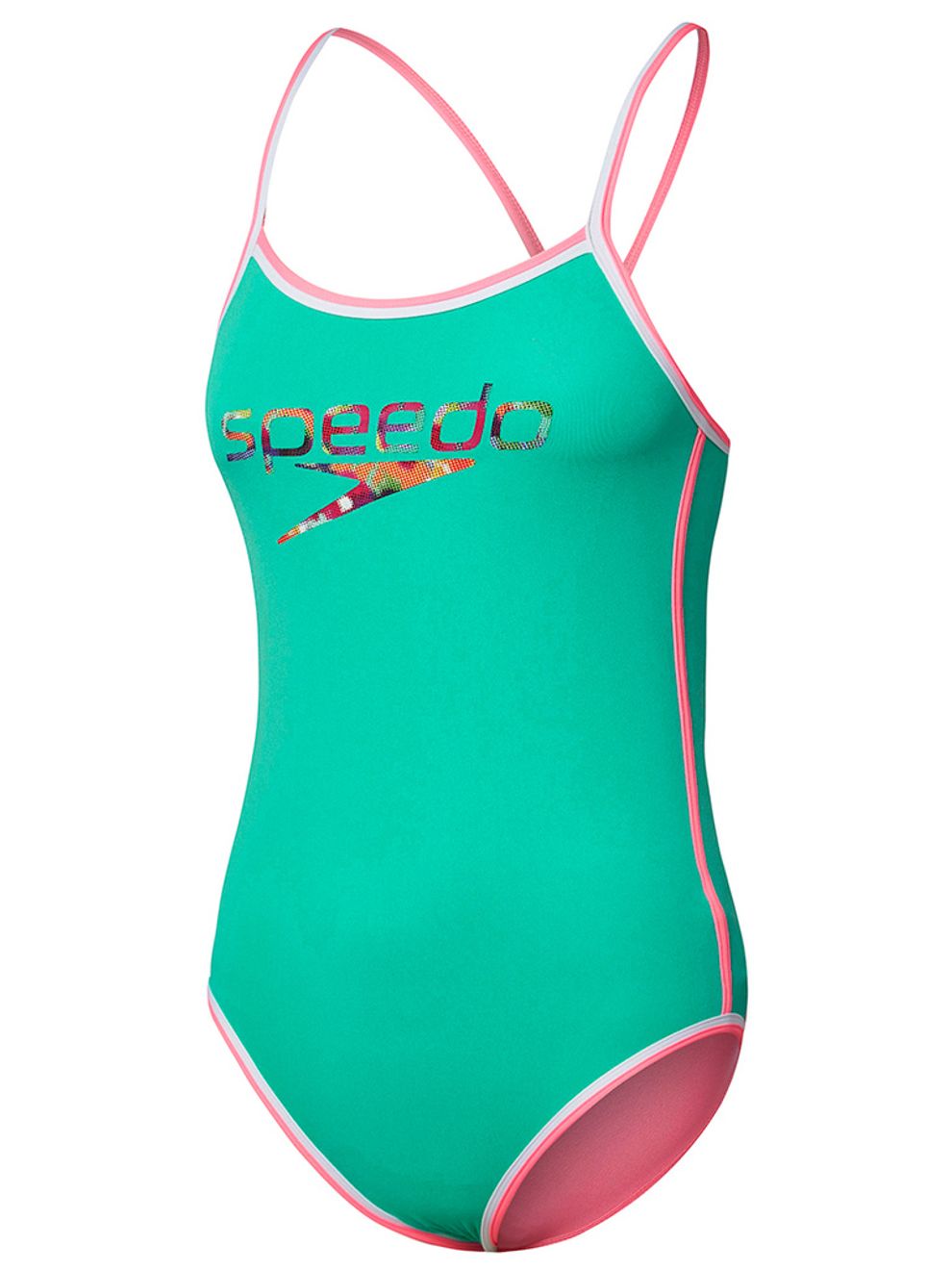 Speedo Sierra Stack Girls One Piece Swimsuit