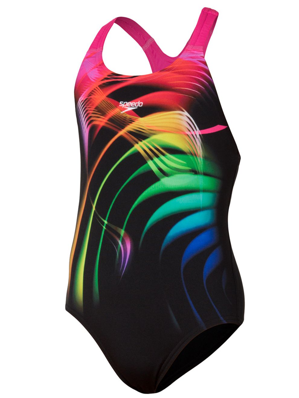 Speedo Flow Motion Medalist Girls One Piece Swimsuit