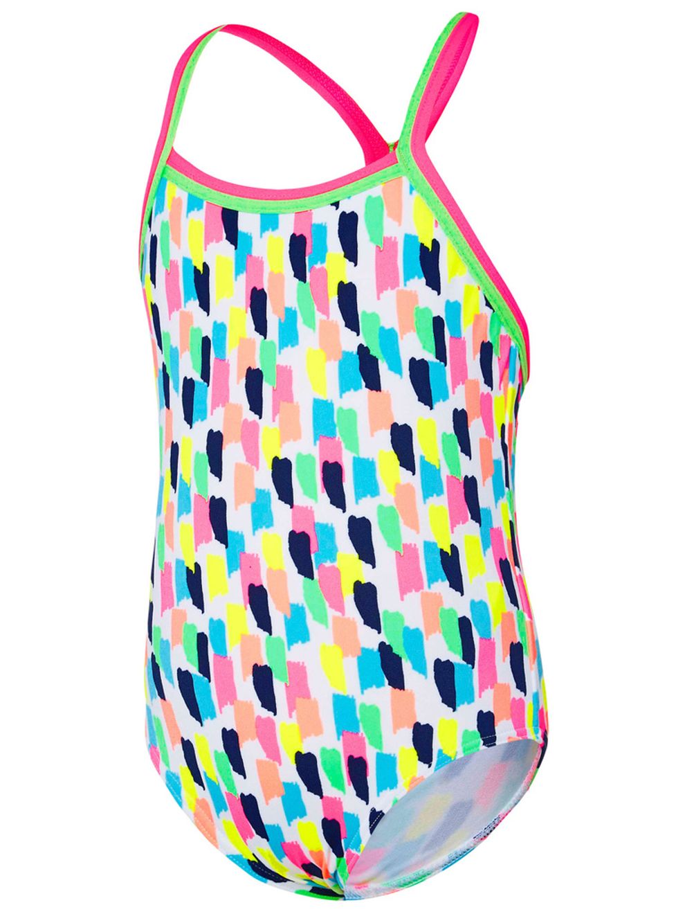 Speedo Paint Toddler Girls One Piece Swimsuit