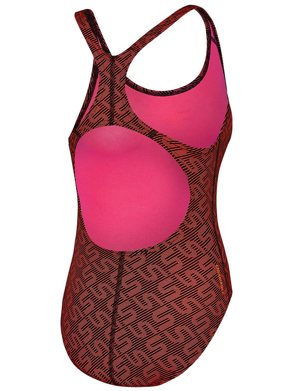 Speedo Monogram Dayglow Girls One Piece Swimsuit