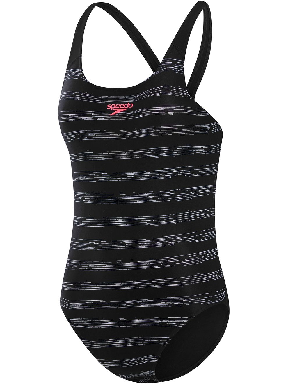 Speedo Leaderback One Piece - Marl Stripe