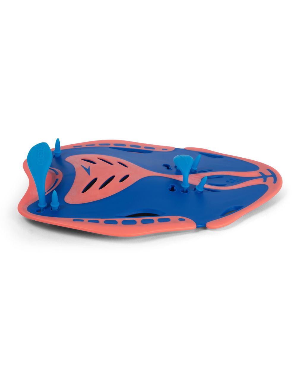 Speedo Power Paddles - Blue Flame/Fluro Tangerine