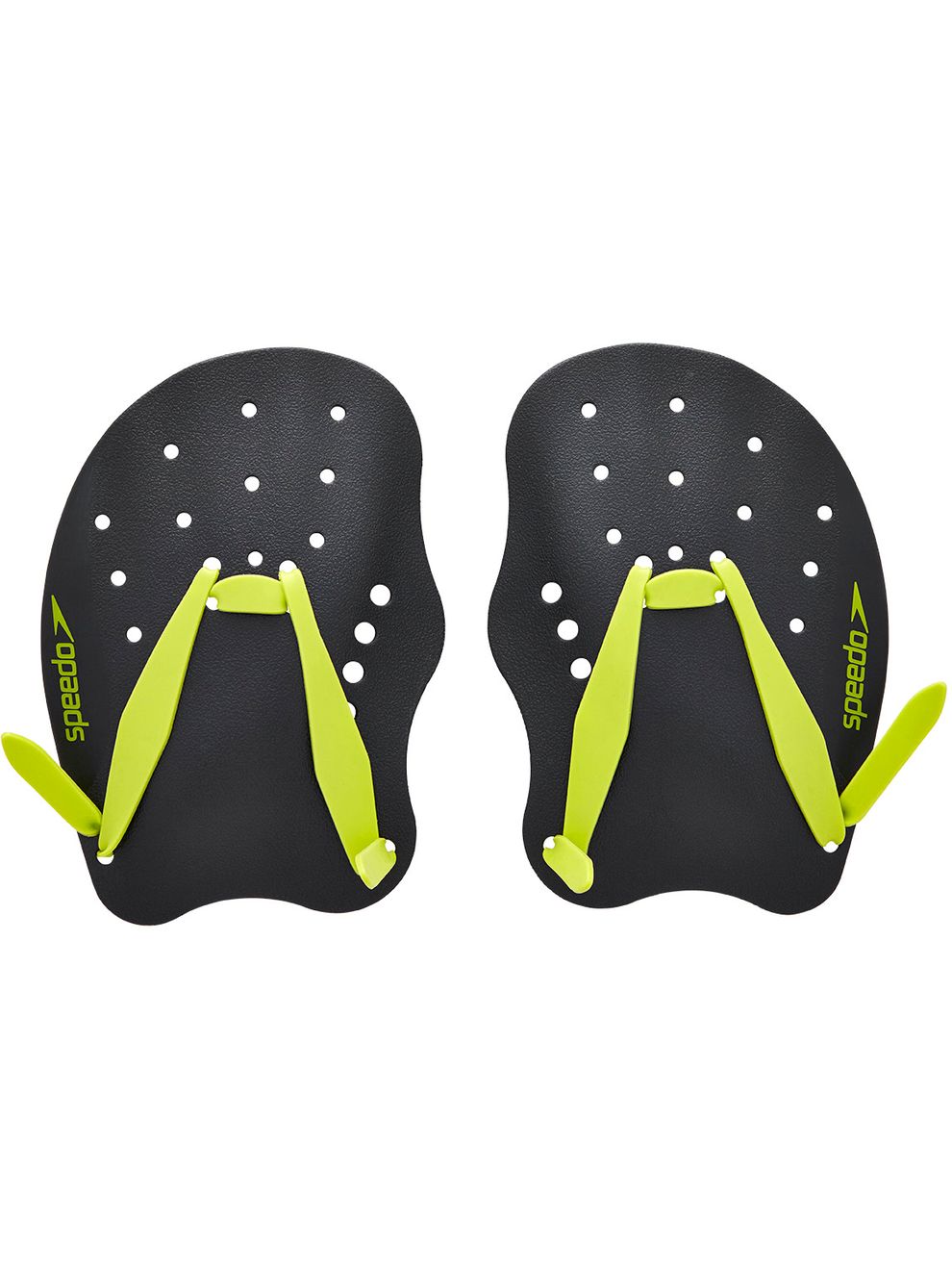 Speedo Tech Paddles - Oxide Grey & Lime Punch