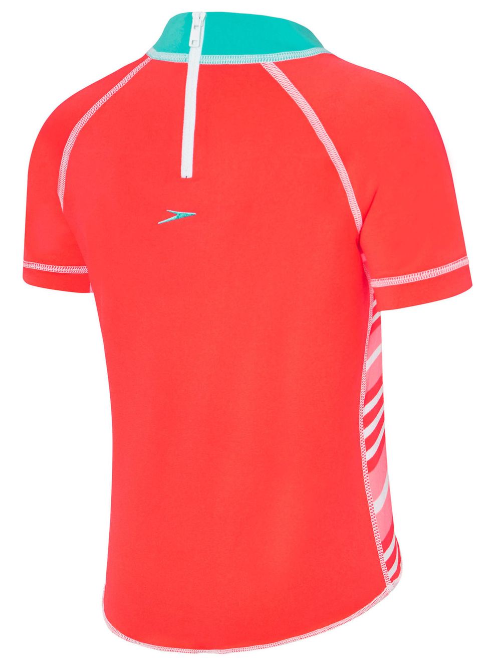 Speedo Stripey Red Toddler Girls Sun Top