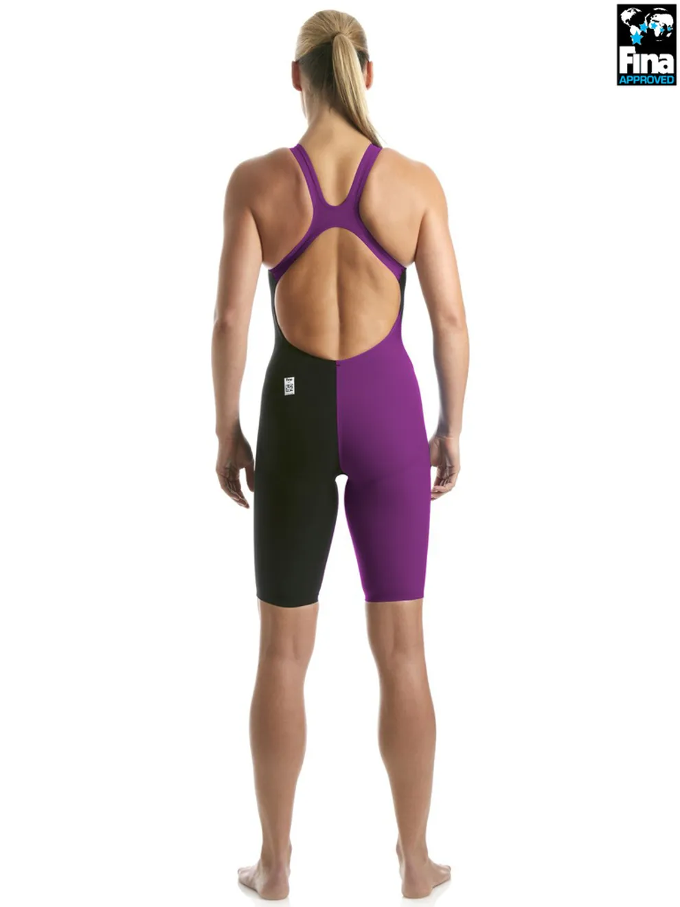 Speedo LZR Elite 2 Black & Purple Kneelength