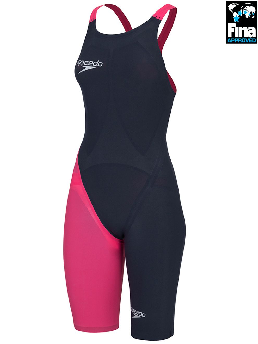 Speedo LZR Racer Elite 2 Navy & Pink Kneelength
