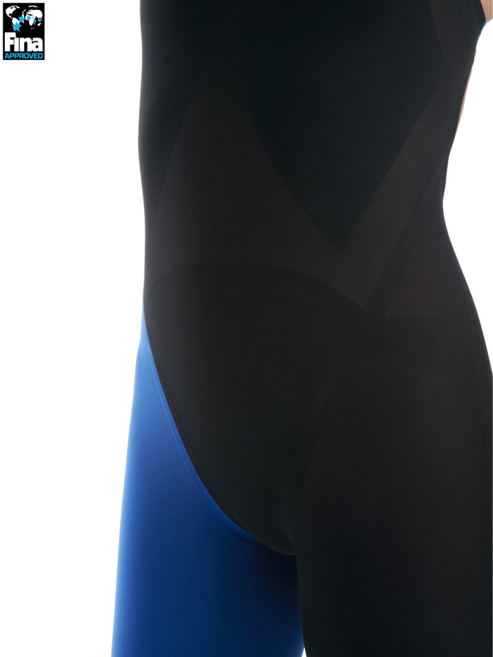 Speedo LZR Racer Elite 2 Black & Blue Kneelength