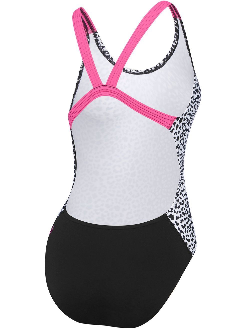 Speedo Leaderback One Piece - Leopard Black