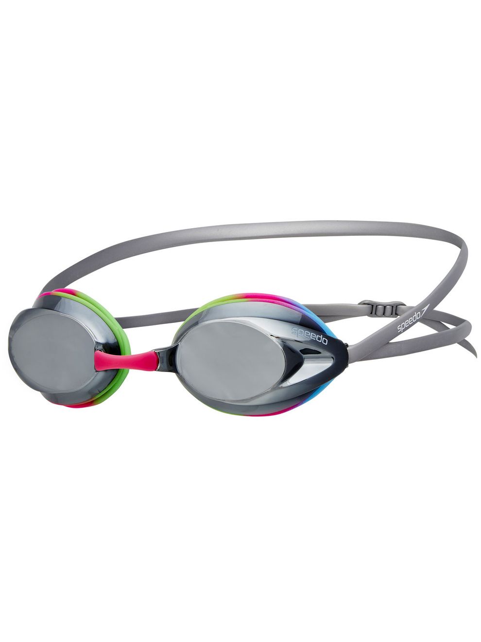 Speedo Opal Mirror Brights Pink, Blue & Green Goggles