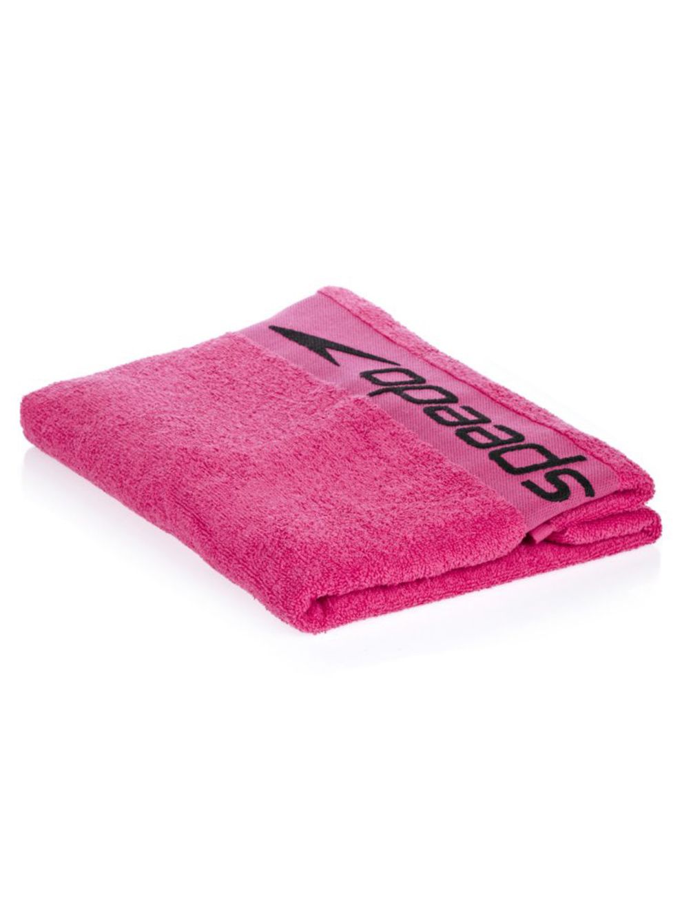 Speedo Border Towel Pink & Black