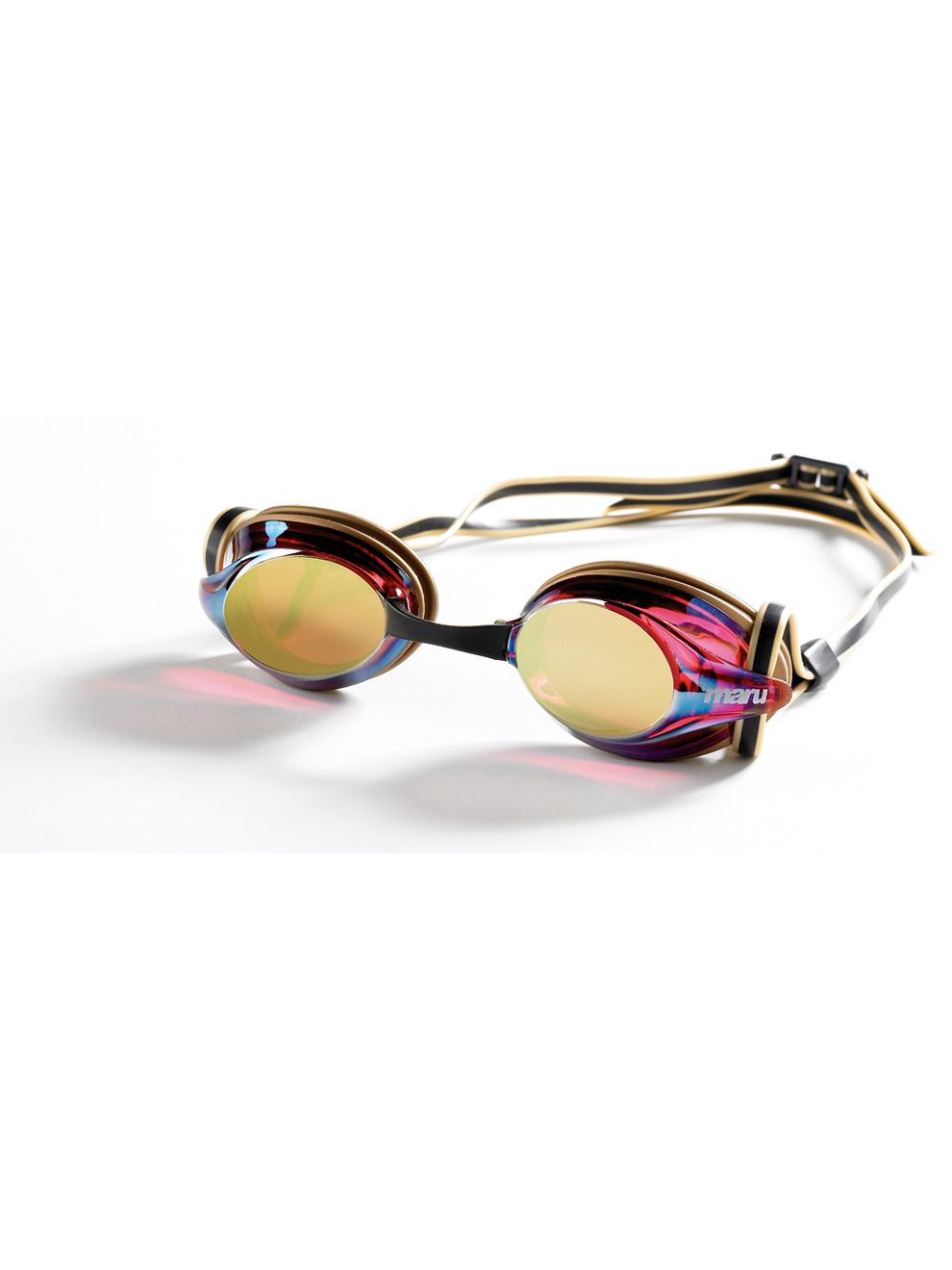 Maru Pulse Gold Mirrored Lens Goggles