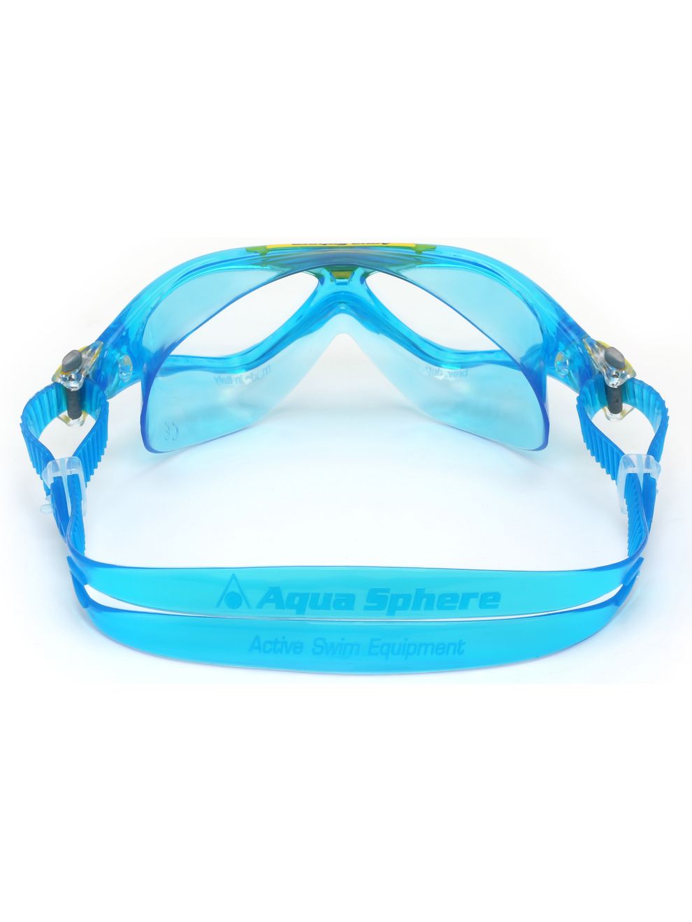 Aqua Sphere Vista Junior Clear Swim Mask - Aqua & Yellow