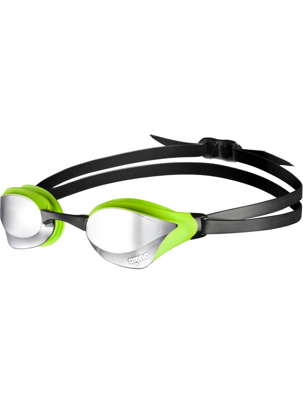 Arena Cobra Core Mirrored Goggles - Green & Black