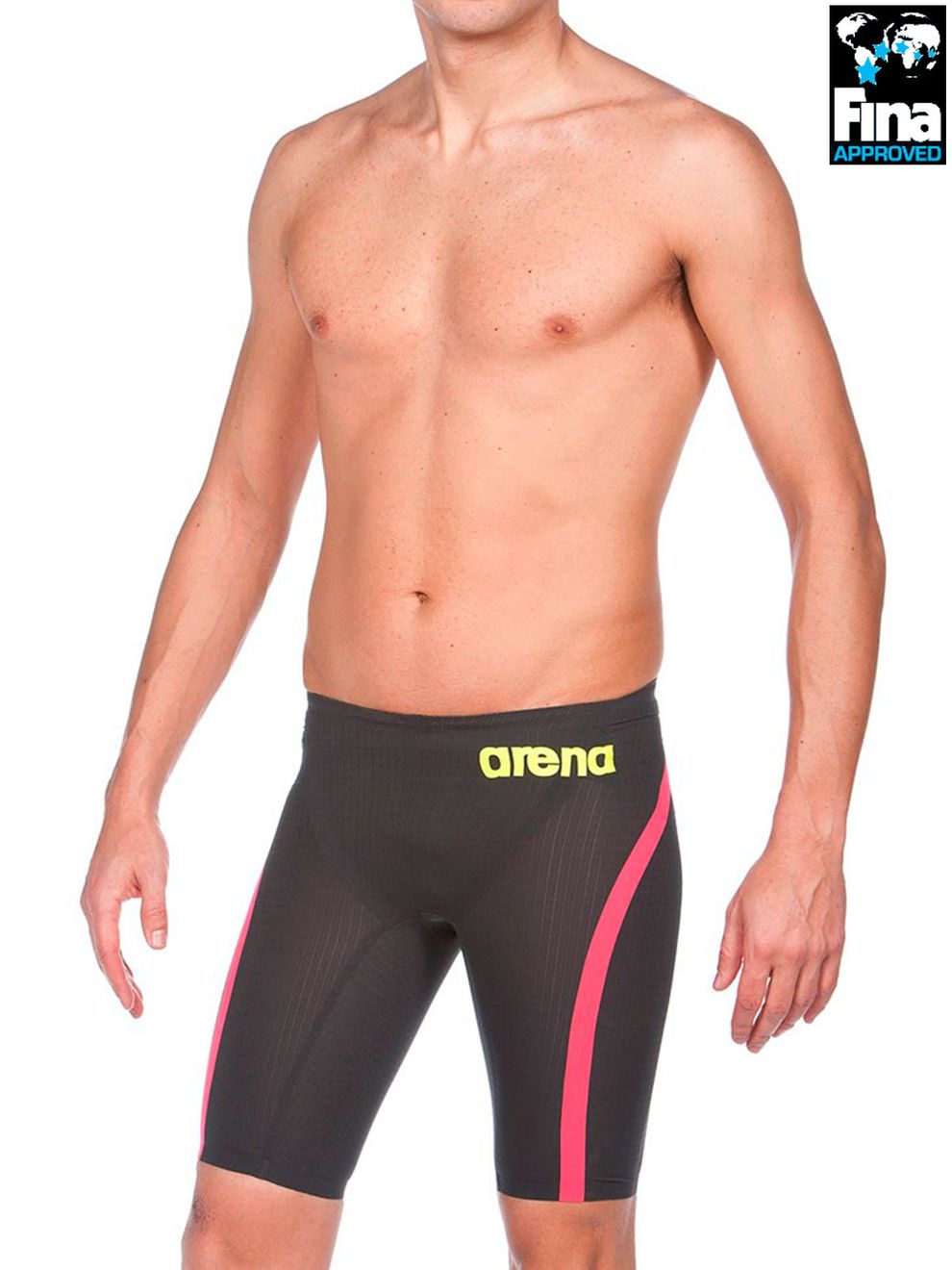 Arena Powerskin Carbon Flex VX Dark Grey & Fluro Red Jammers