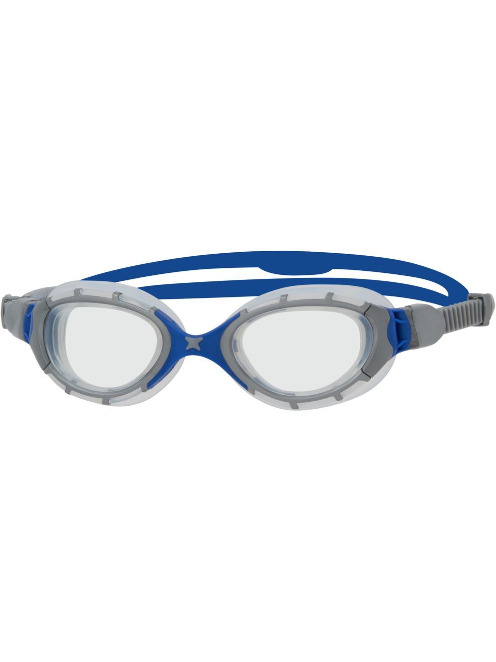 Zoggs Predator Flex Goggles Small Fit - Clear/Silver/Blue