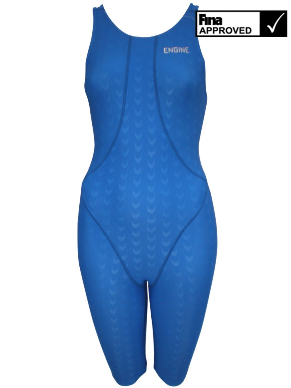 FINA APPROVED Engine Shredskin Medalist Royal Blue Kneelength Swimsuit
