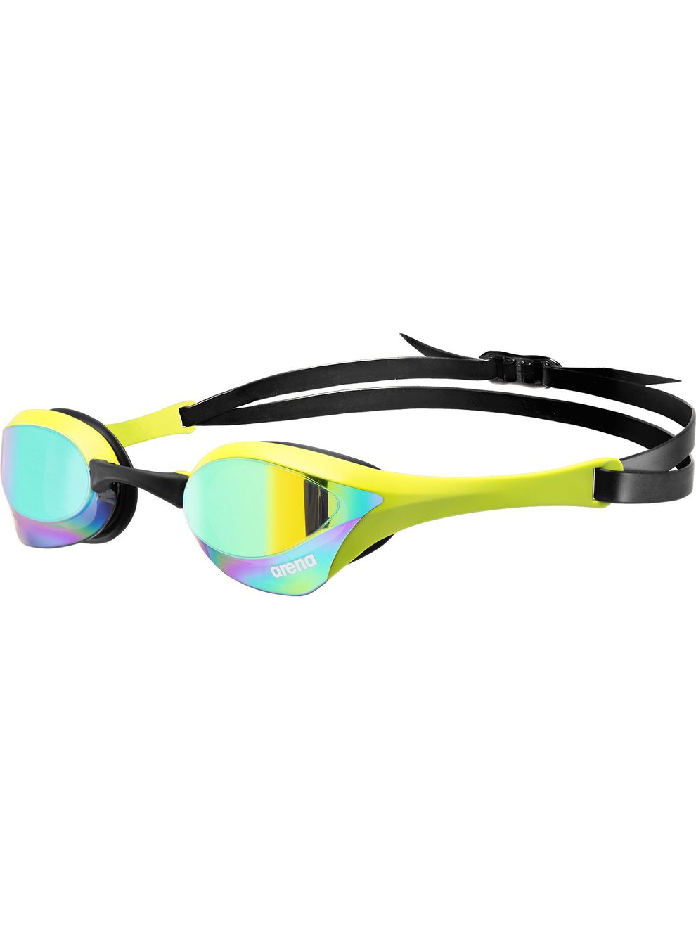 Arena Cobra Ultra Swipe Goggles - Emerald Mirror/Cyber Lime