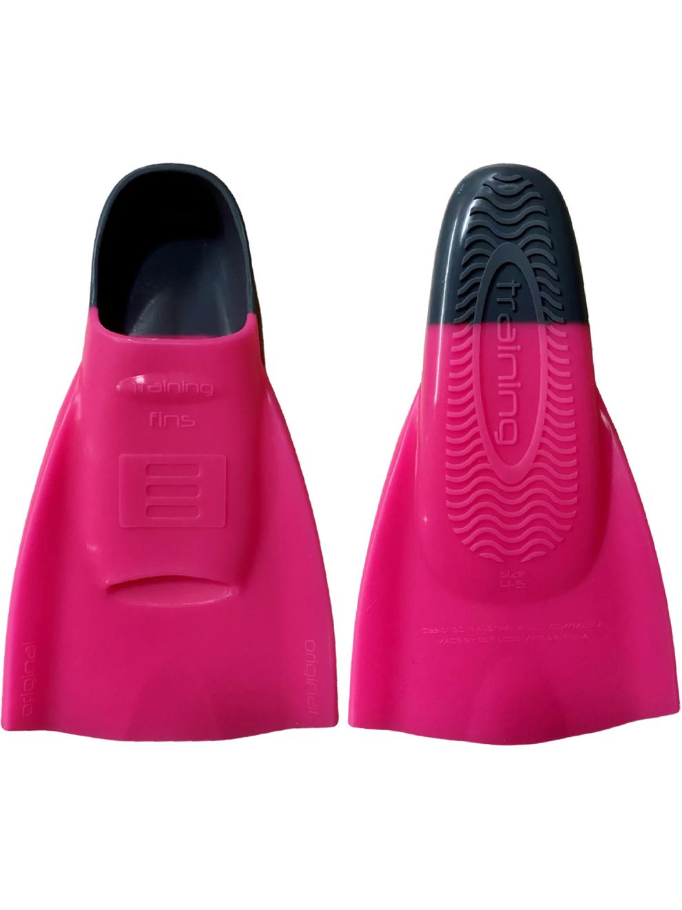 DMC Swim Original Fins - Pink & Charcoal