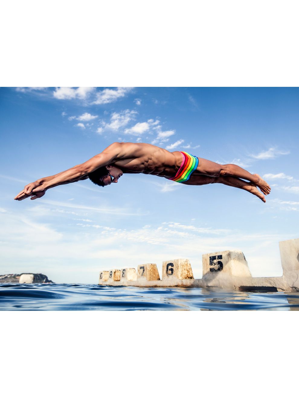 Funky Trunks Rainbow Racer Mens Trunks