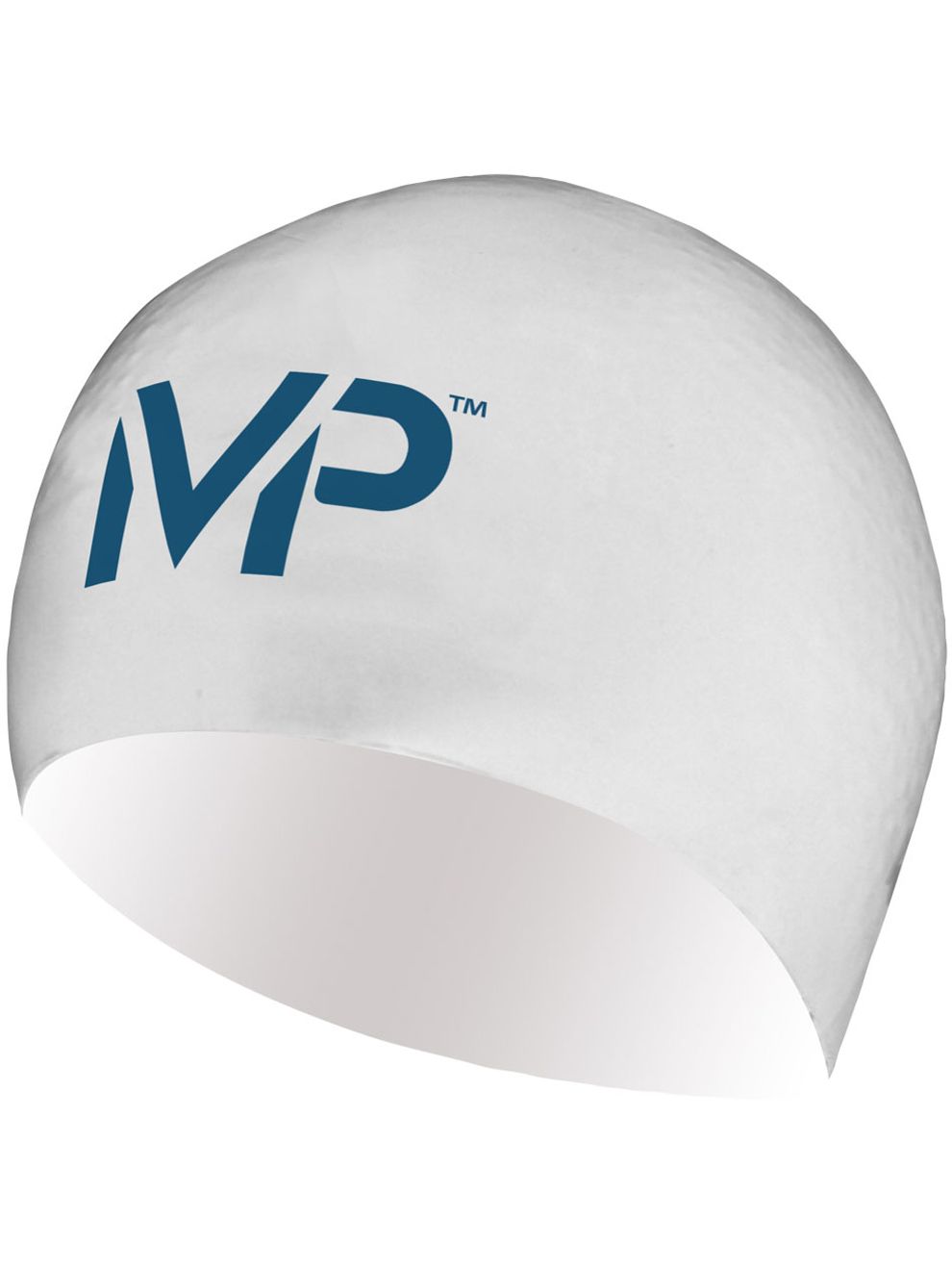 Michael Phelps Dome Race Swim Cap - White & Blue