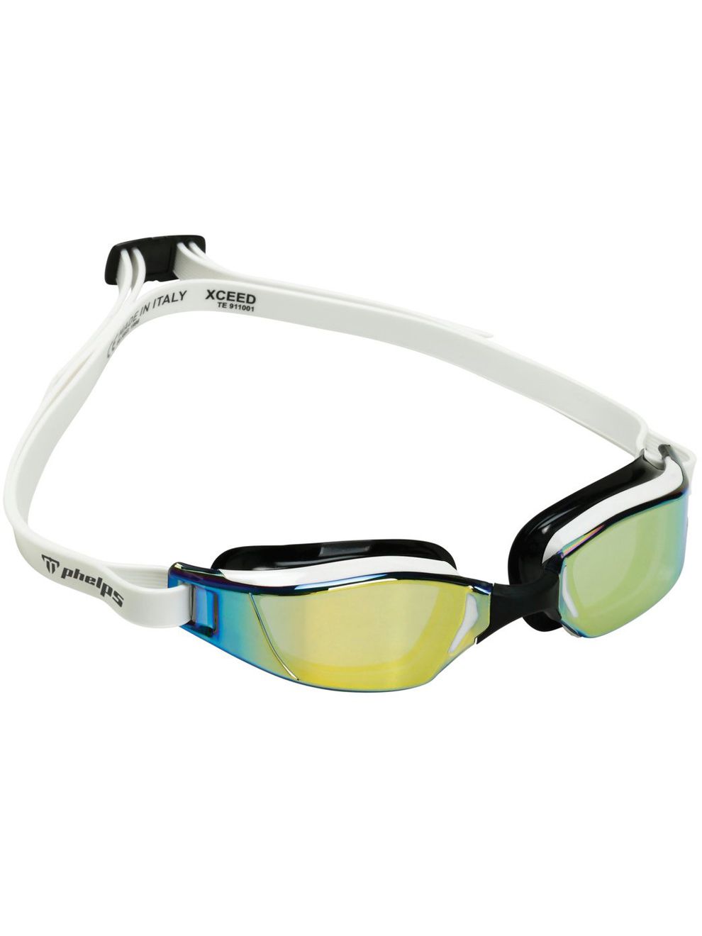 Phelps XCEED Titanium Mirrored Goggles - Gold & White