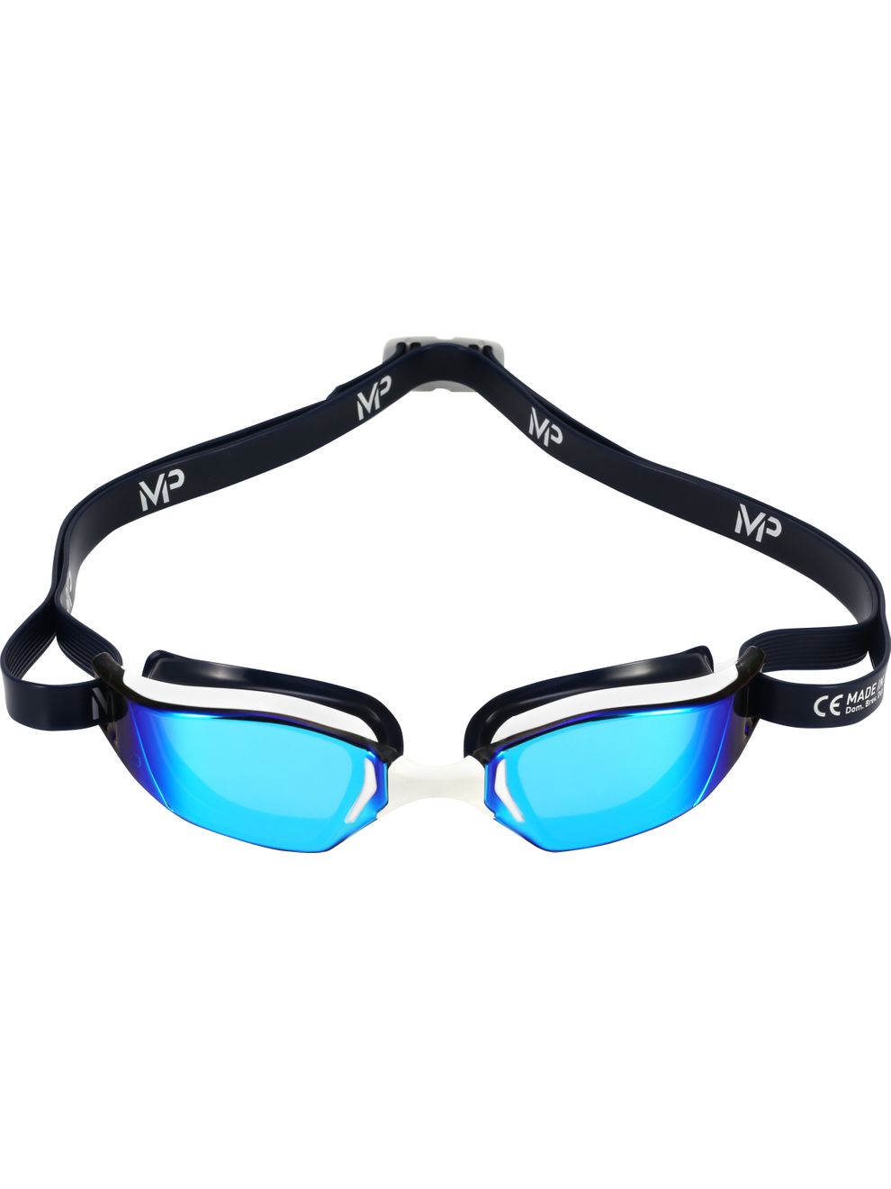 Michael Phelps XCEED Titanium Mirrored Goggles - Blue & White