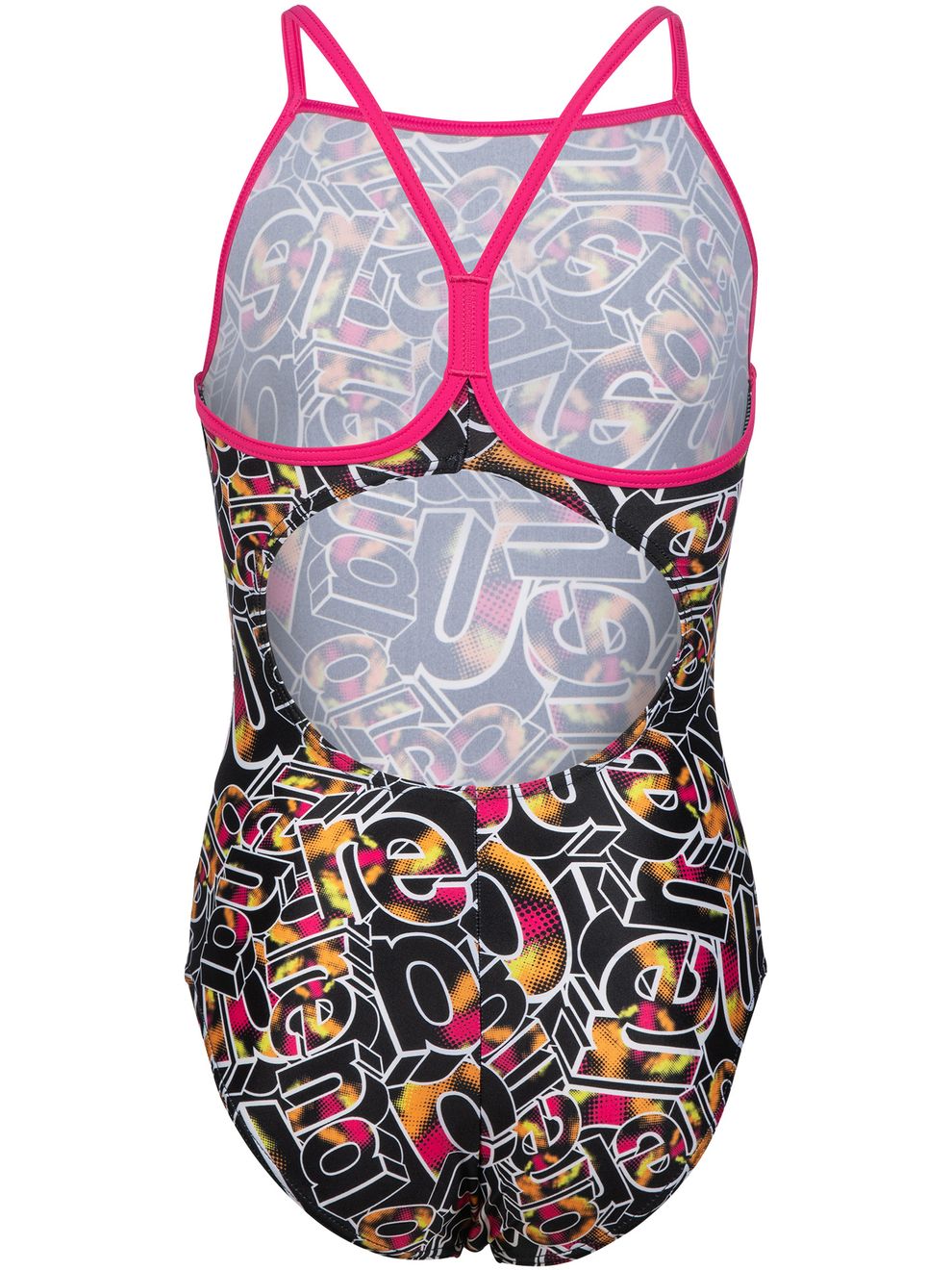 Arena Lightdrop Back One Piece - Freak Rose/Multi