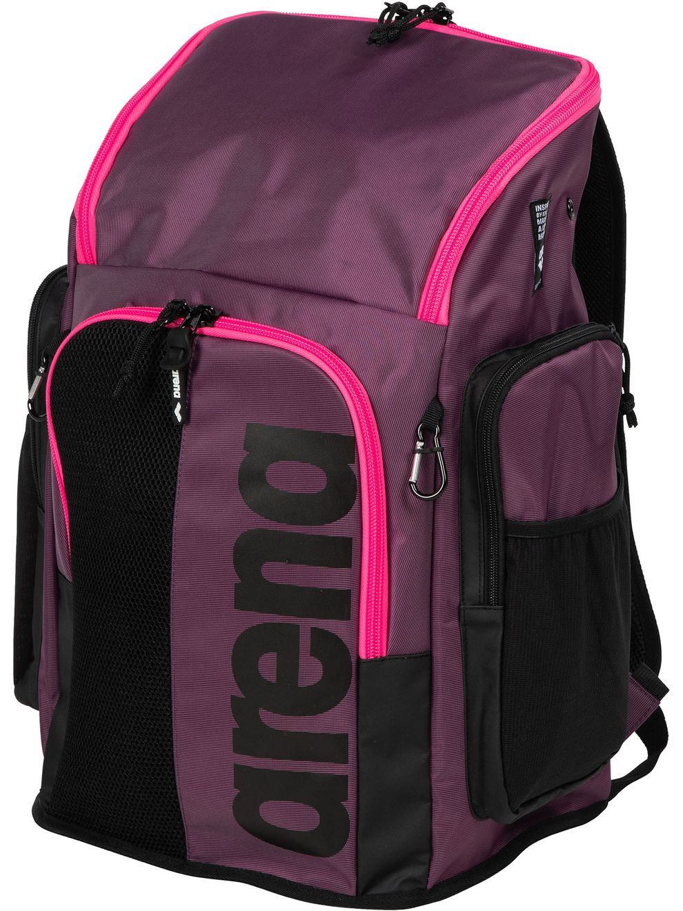 Arena Spiky 3 Backpack 45L - Plum/Neon Pink