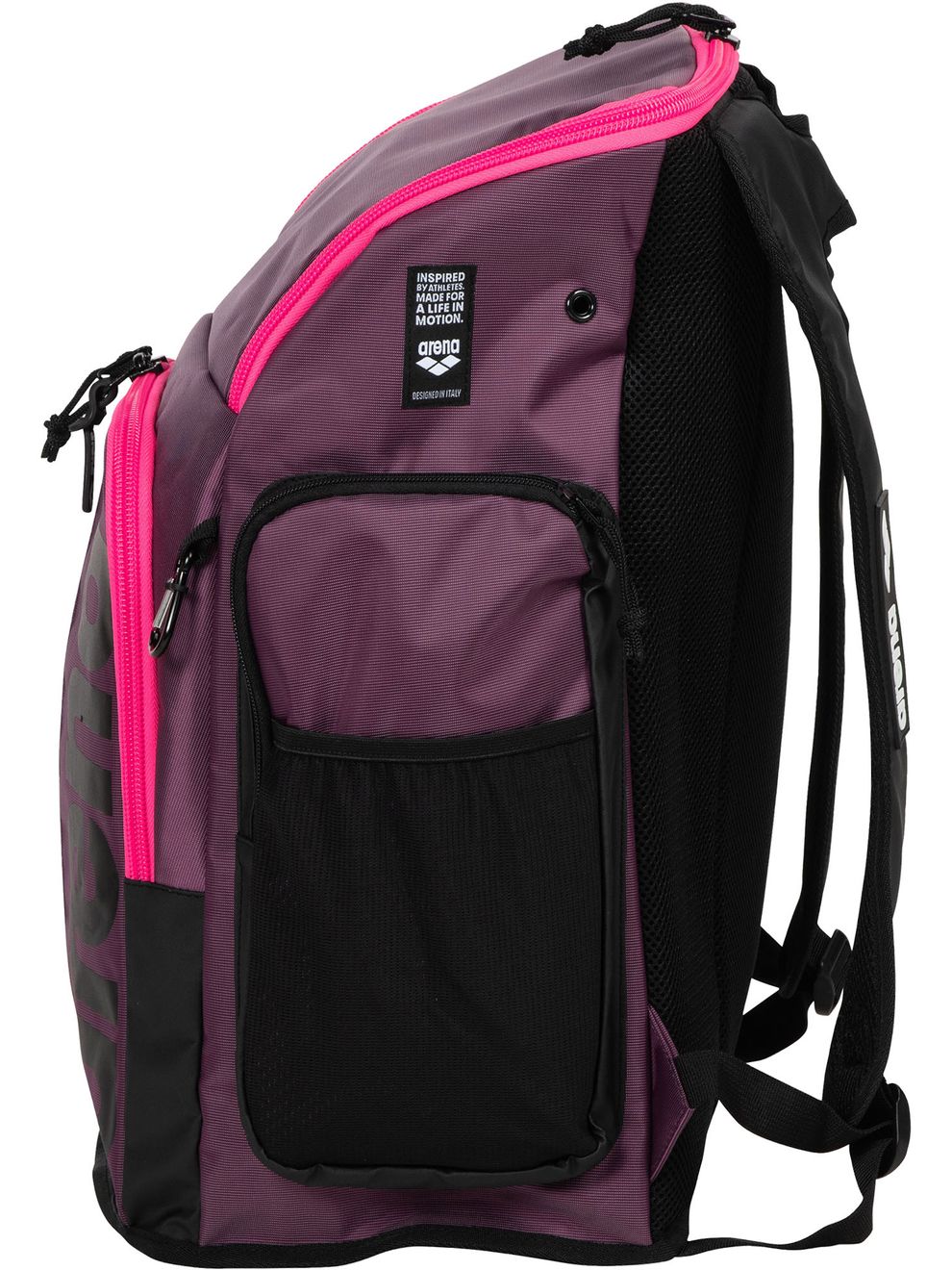 Arena Spiky 3 Backpack 45L - Plum/Neon Pink