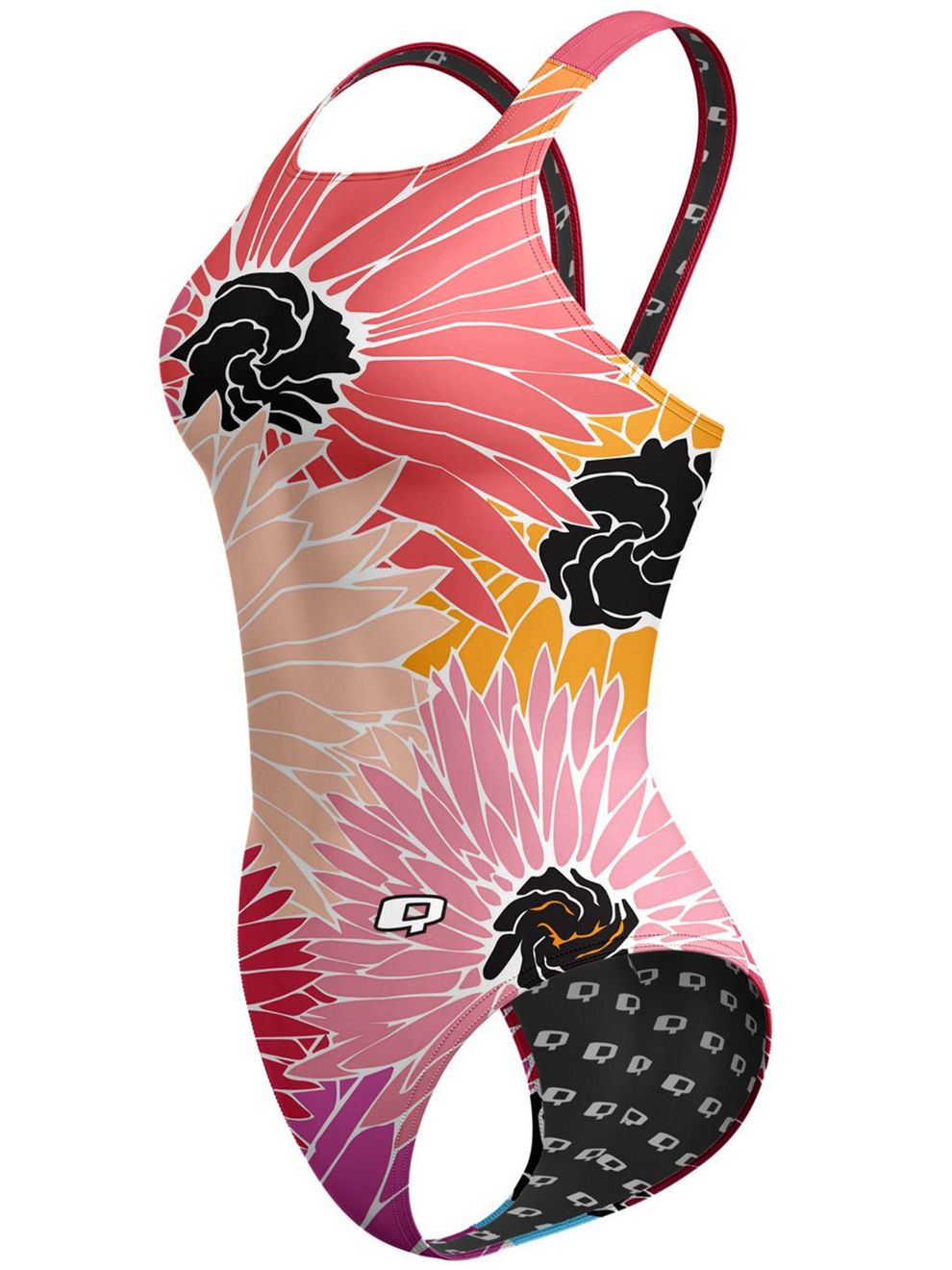 Q Swimwear Golden Poppy One Piece Swimsuit