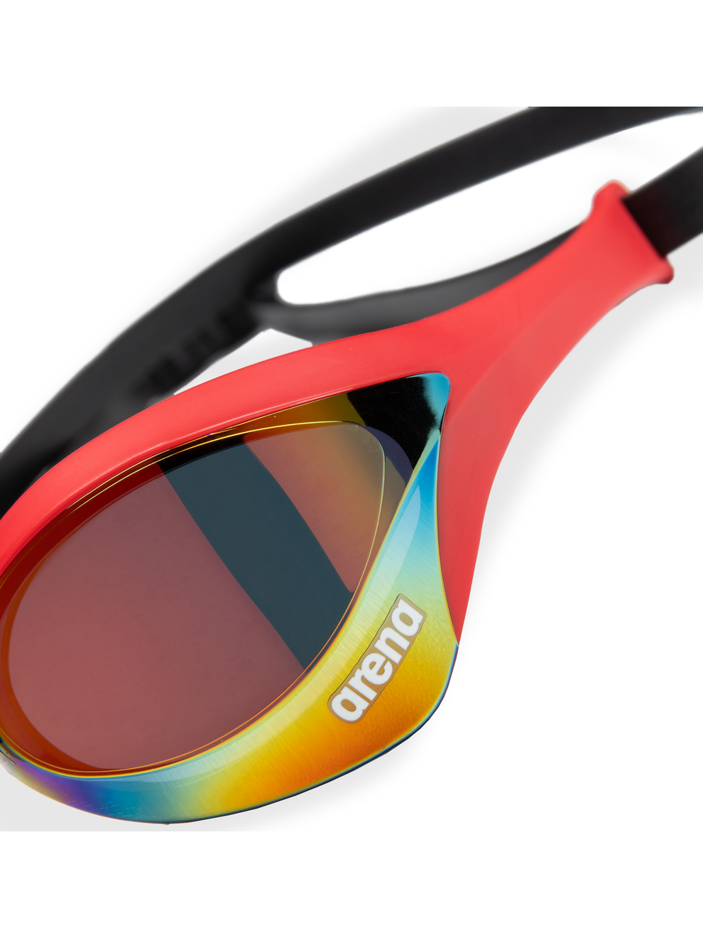 Arena Cobra Ultra Swipe Goggles - Gold Mirror/Red