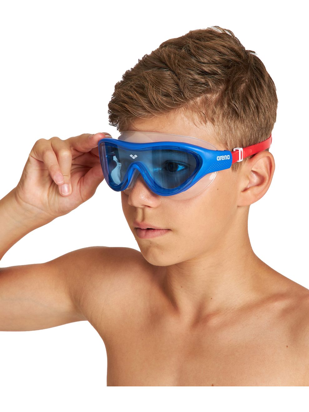 Arena The One Junior Swim Mask - Blue Tint/Blue/Red