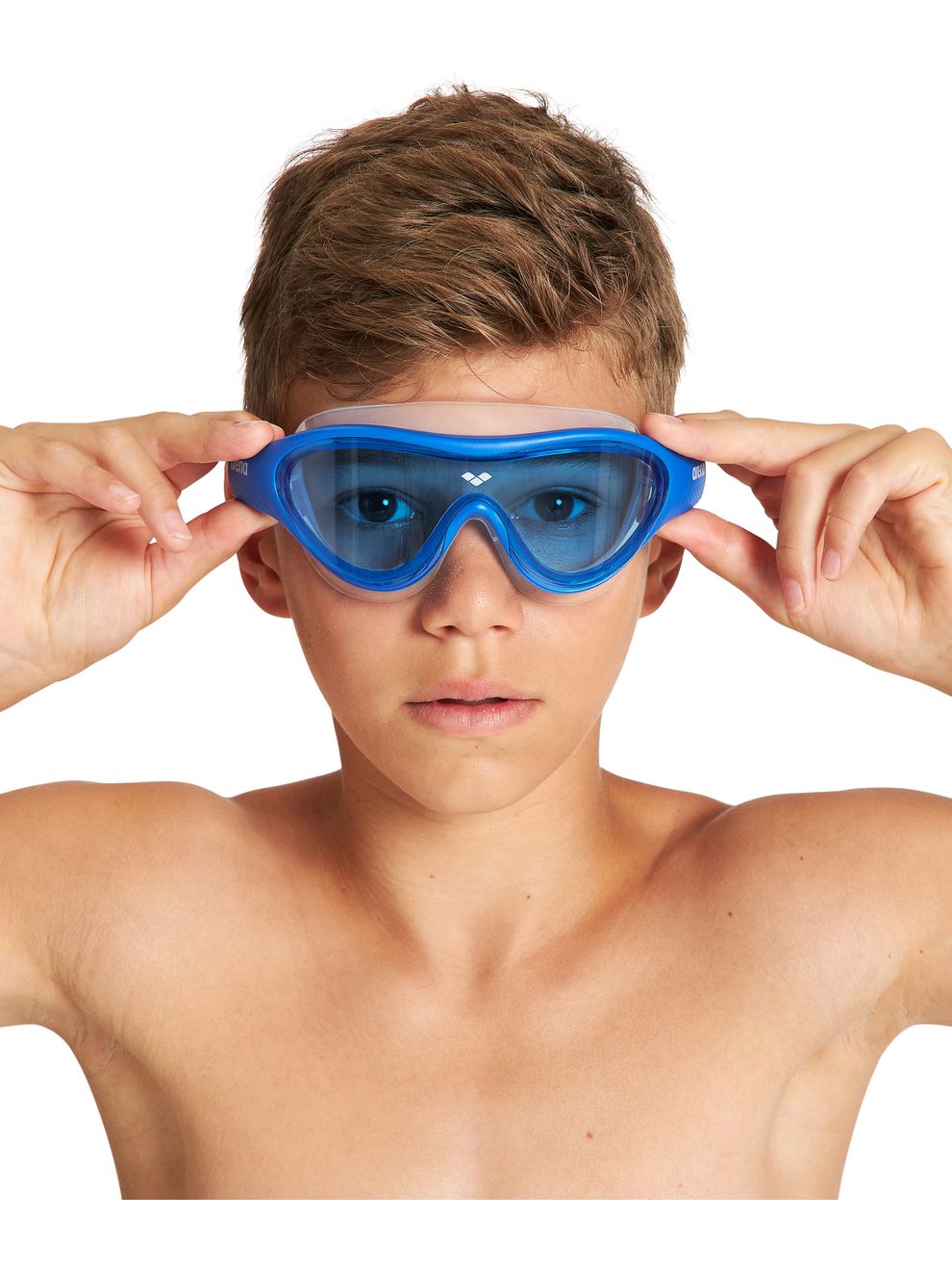 Arena The One Junior Swim Mask - Blue Tint/Blue/Red