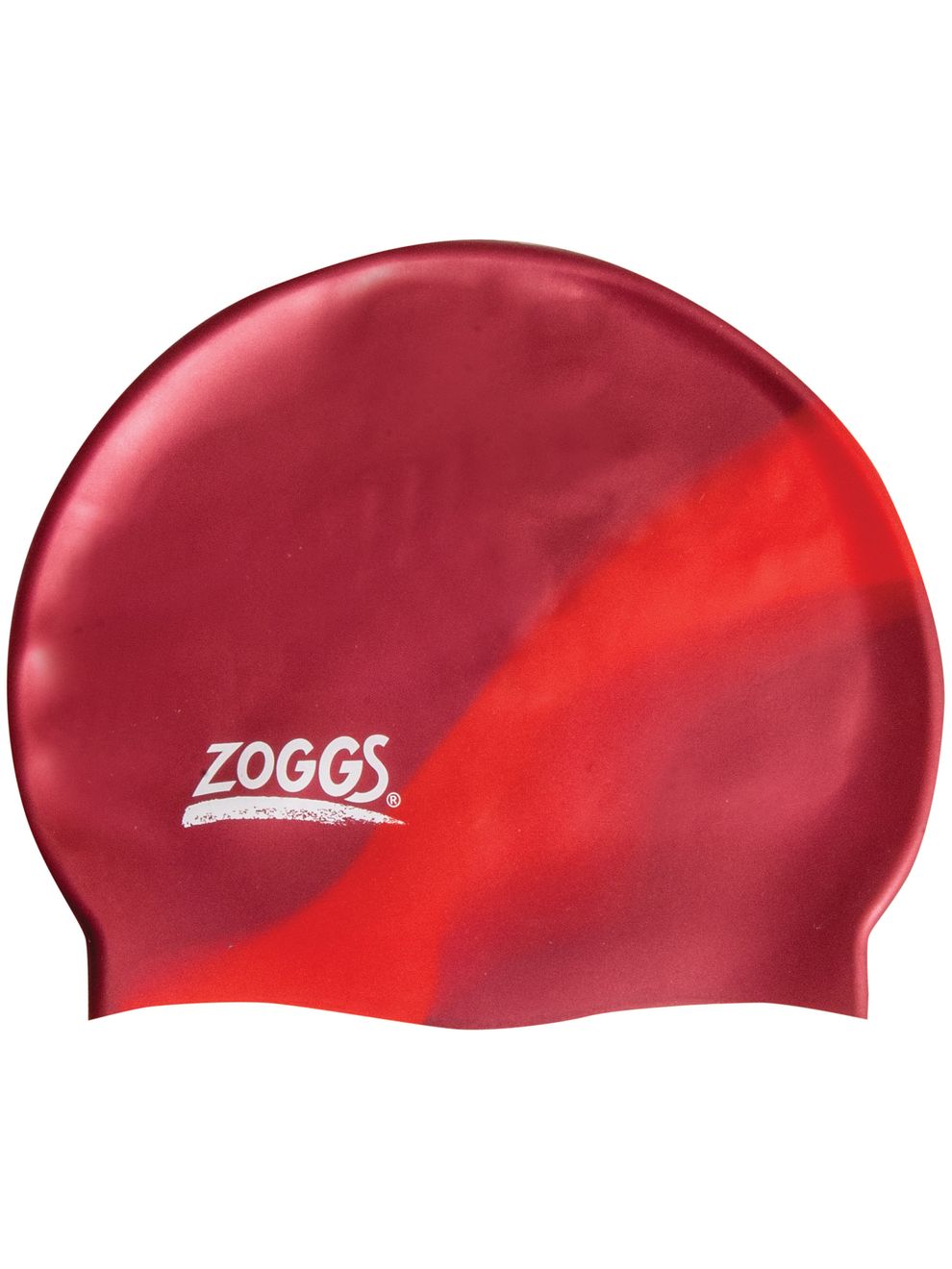 Zoggs Junior Multicolour Swim Cap - Burgandy/Red
