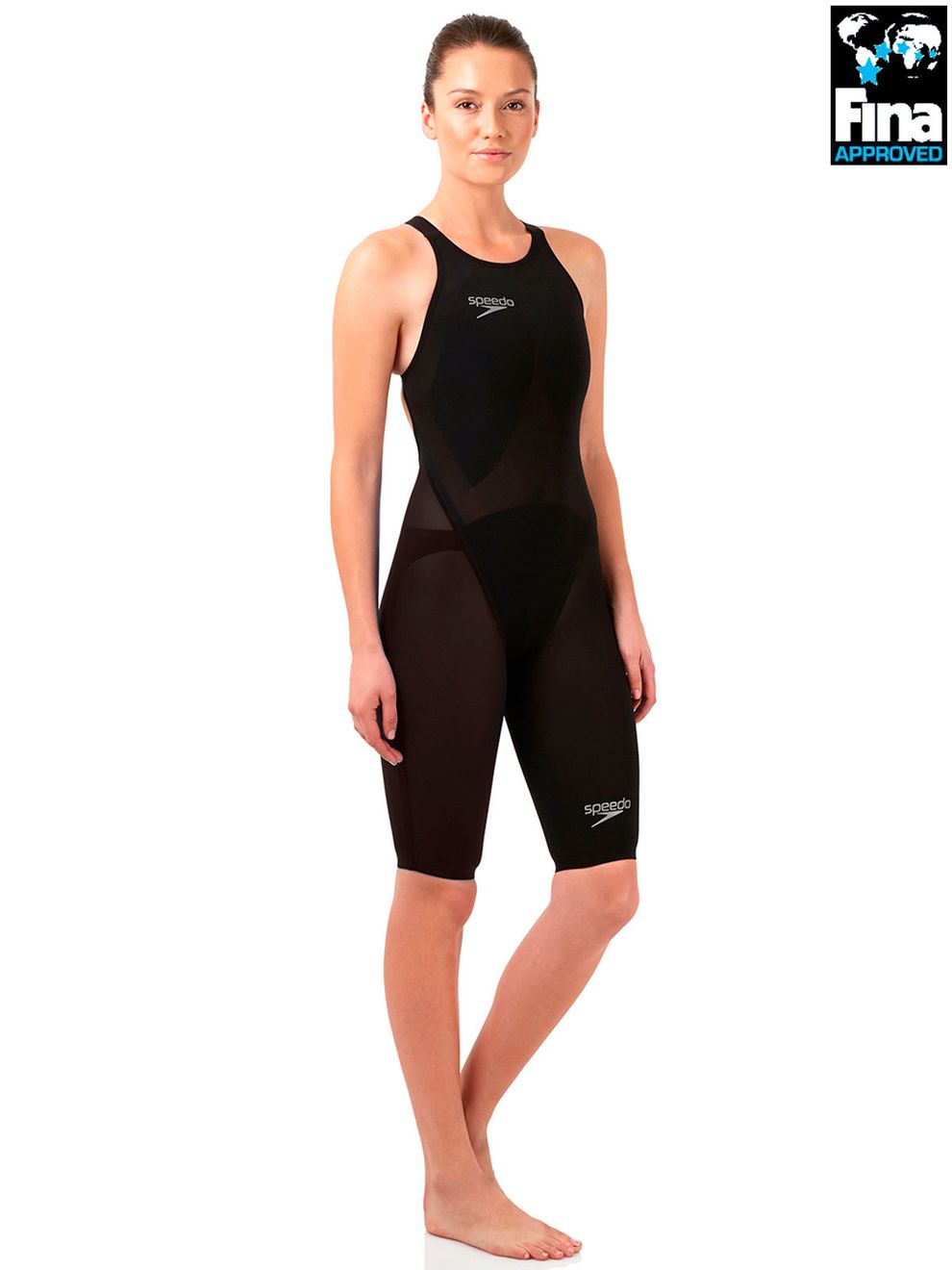 Speedo Fastskin LZR Elite 2 Black Closed Back Kneelength