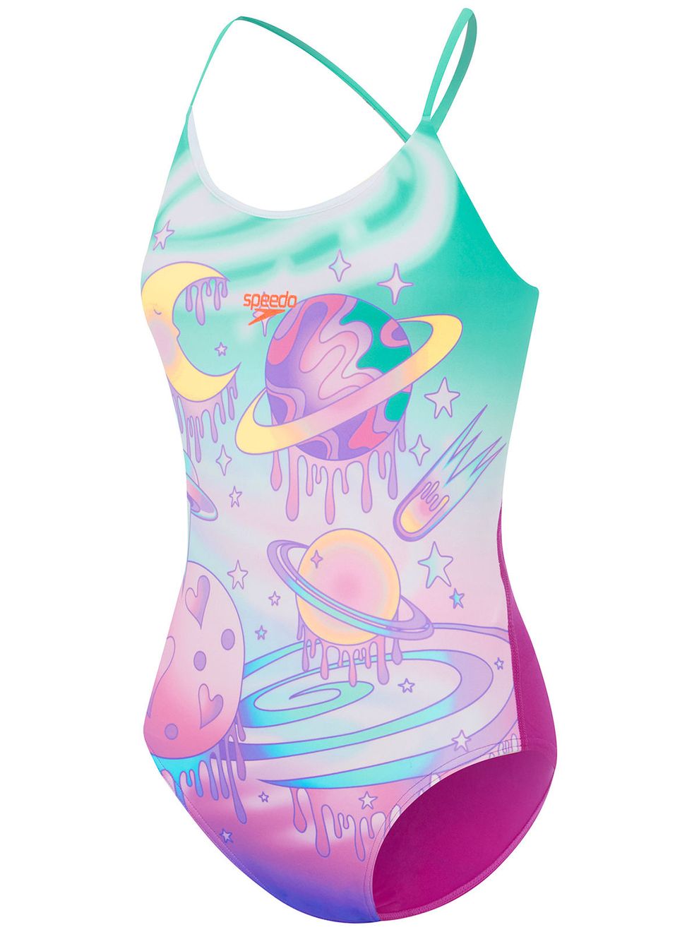 Speedo Limited Edition Series 101 Pastel Galaxy Tie Back One Piece