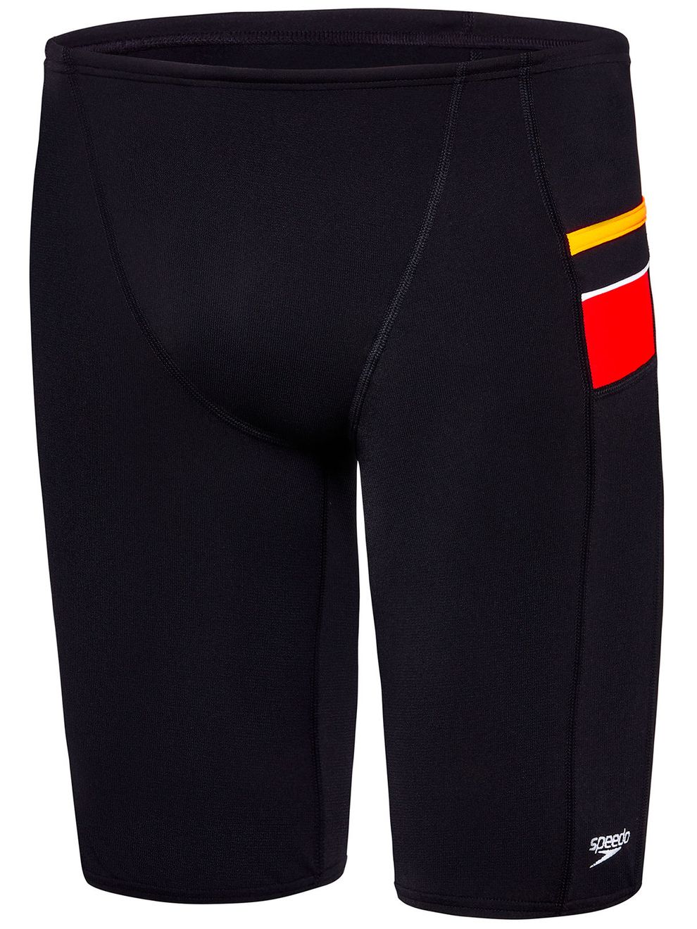 Speedo Macca Black & Orange Mens Jammer