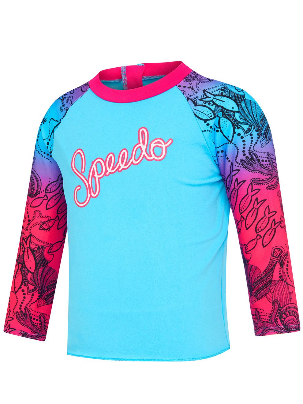 Speedo Mystical Fish Toddler Girls Long Sleeve Sun Top