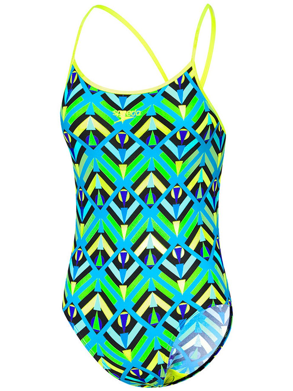 Speedo Neon Geo Girls Sierra One Piece