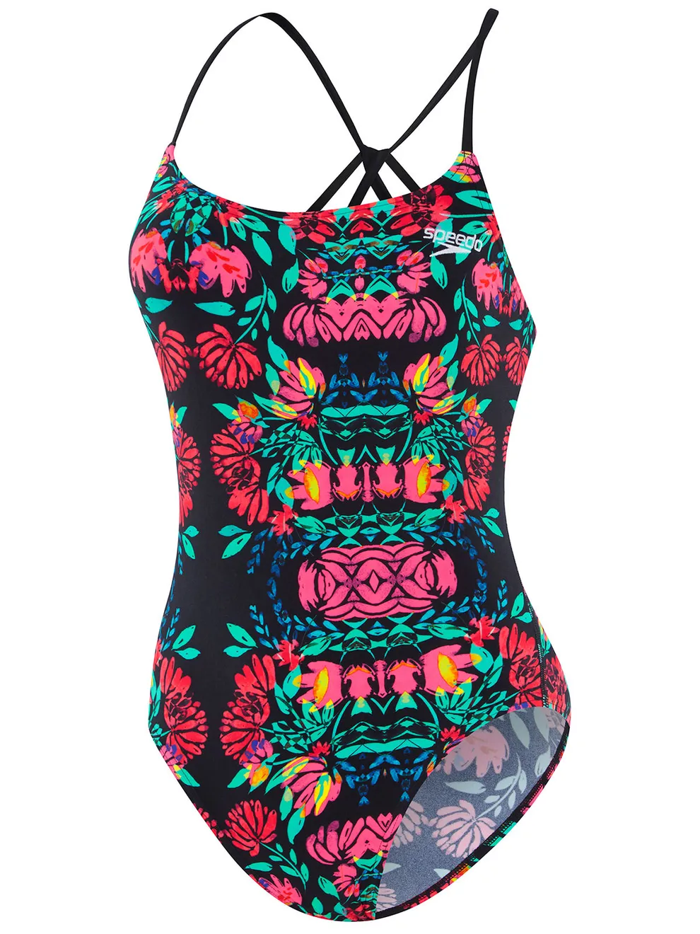 Speedo Red Ginger Tie Back One Piece