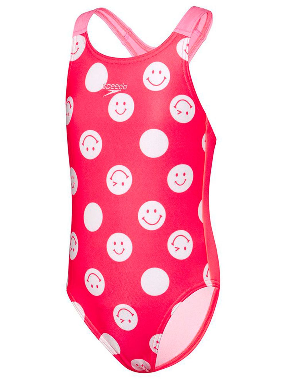 Speedo Smiley Face Medalist Toddler Girls One Piece