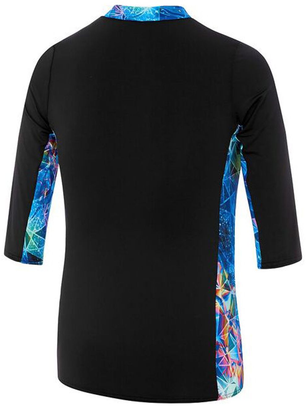 Speedo Star Light Glitch Girls Half Zip Rashie